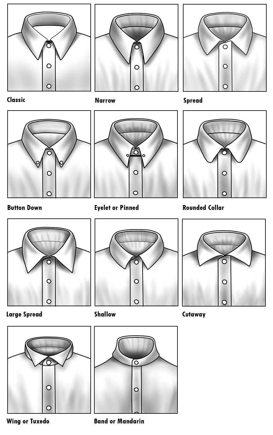 All You Need to Know About the Shirt Collars and Which Style Suits You ...